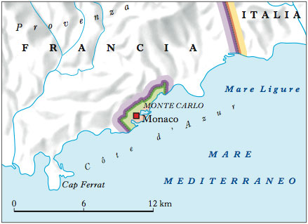 Monaco, Principato di in "Atlante Geopolitico"