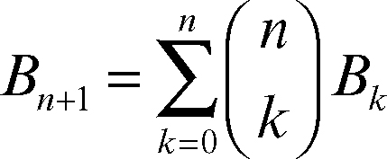 Bell, numeri di in "Enciclopedia della Matematica"