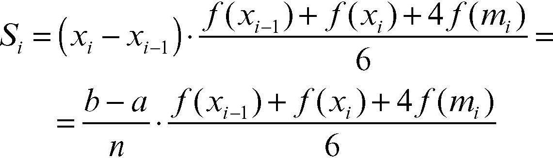 Cavalieri-Simpson, approssimazione di in "Enciclopedia della Matematica"
