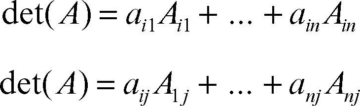 determinante in "Enciclopedia della Matematica"