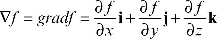 gradiente in "Enciclopedia della Matematica"