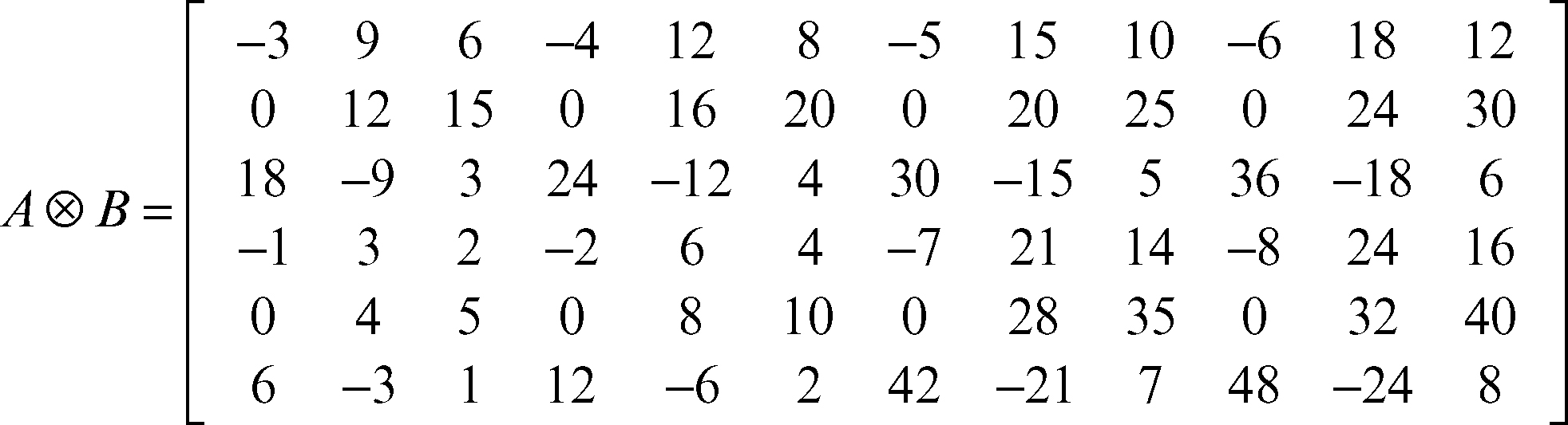 prodotto tensoriale in "Enciclopedia della Matematica"