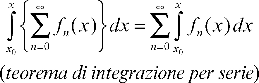 serie di funzioni, integrazione di una in "Enciclopedia della Matematica"