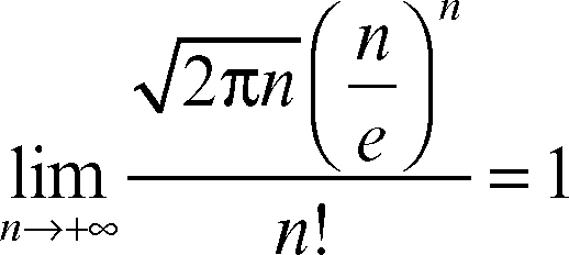 Stirling, formula di in "Enciclopedia della Matematica"