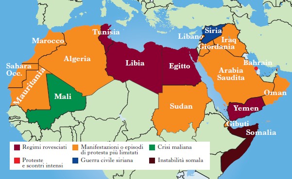 Mapa Da Primavera Arabe LA PRIMAVERA ARABE | Mapa Mental Mindomo